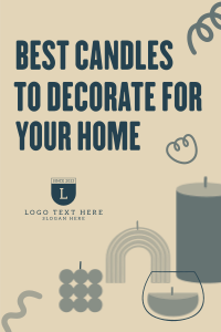 Groovy Handmade Candles Pinterest Pin Brandcrowd Pinterest Pin Maker